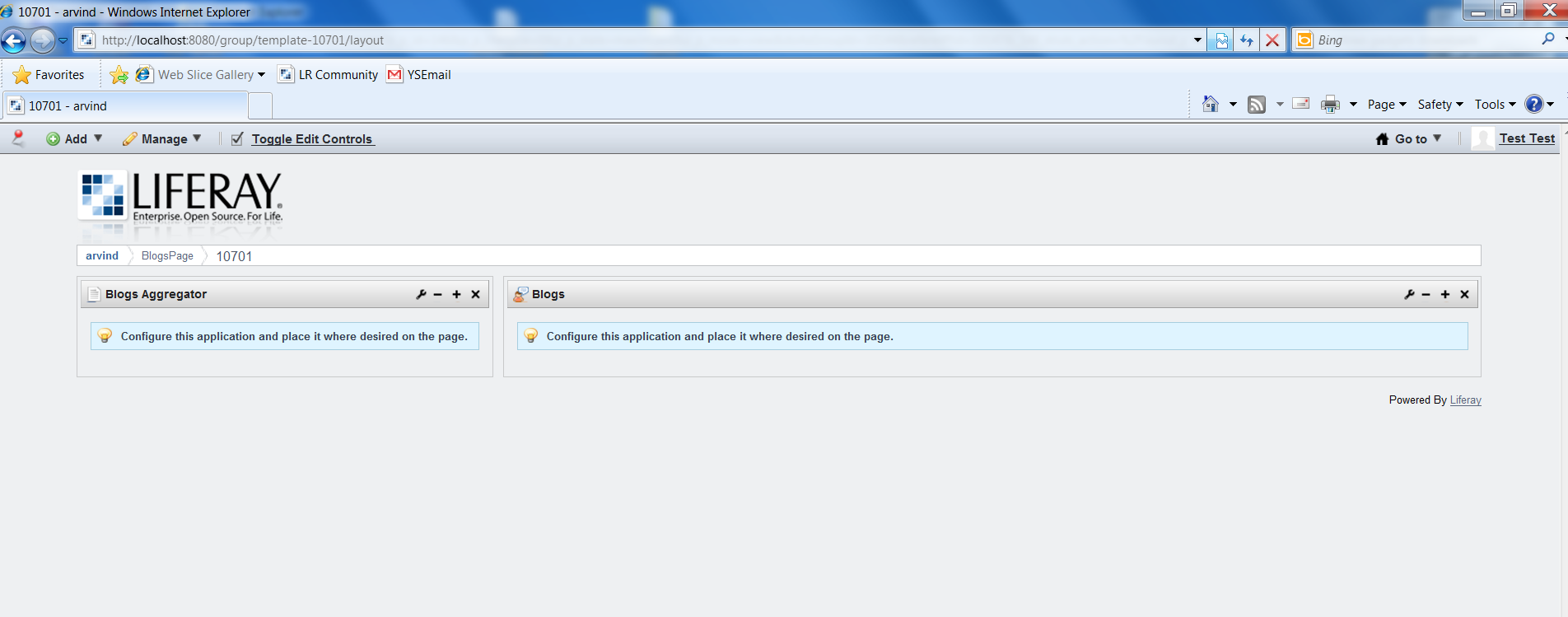 Liferay 6 Preview- Page Templates | Knowledge Share